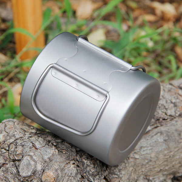 Titanium Double-Walled Mug 15oz w/handle - Kranite