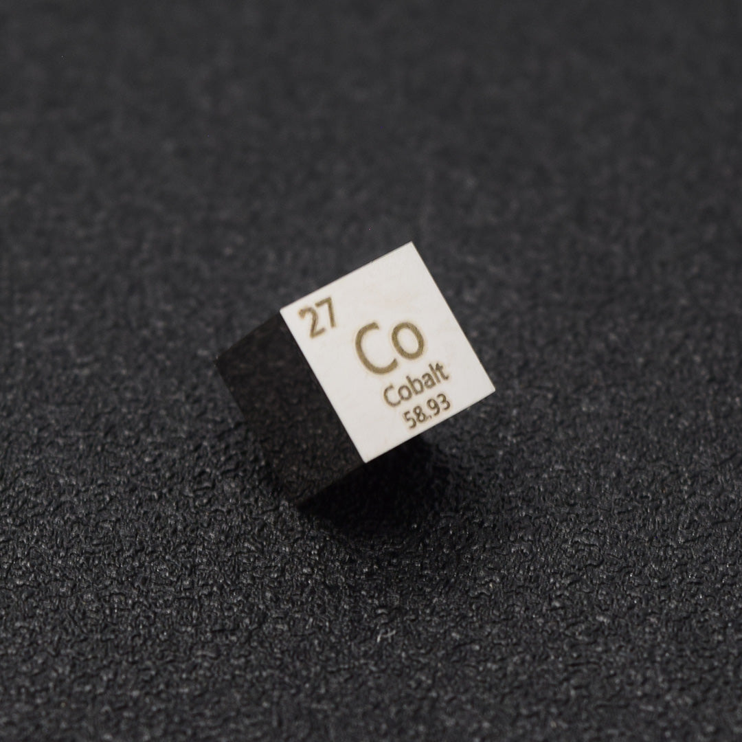 Solid Cobalt Polished Density Cube 10mm - 8.9g - Kranite