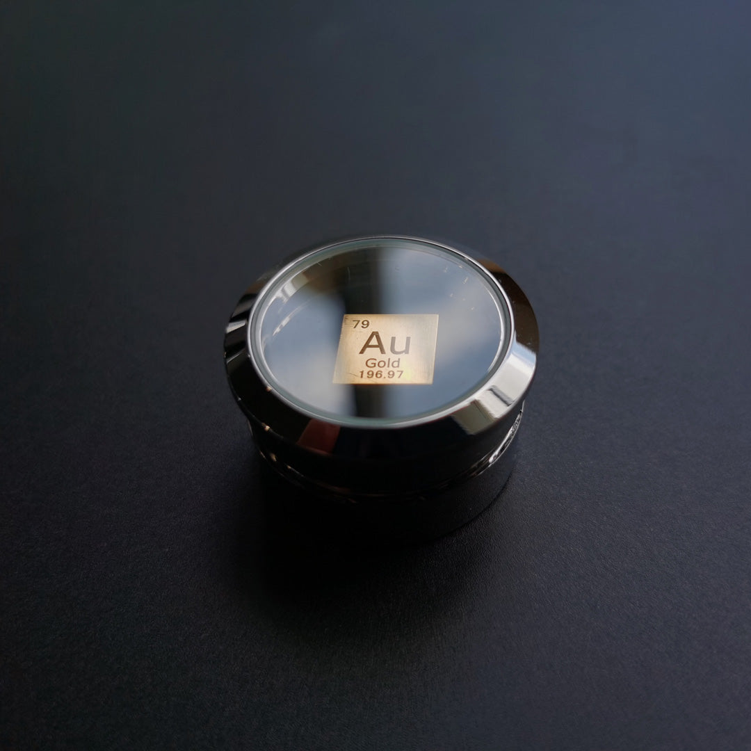 Solid Gold Density Cube 10mm Highly Polished - Kranite