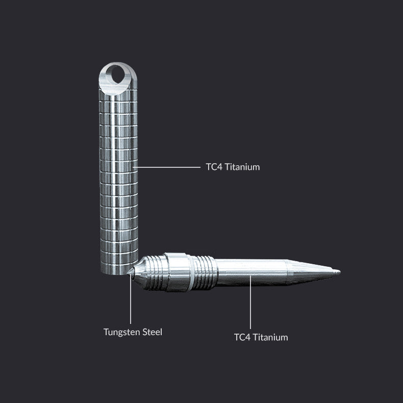 Titanium Mini Tactical Pen - Kranite
