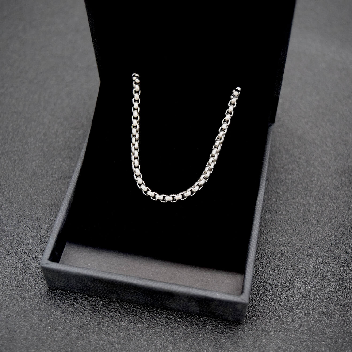 Titanium Box Chain Necklace 24" - Kranite