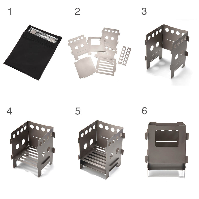 Titanium Flat-Pack Stove - Kranite