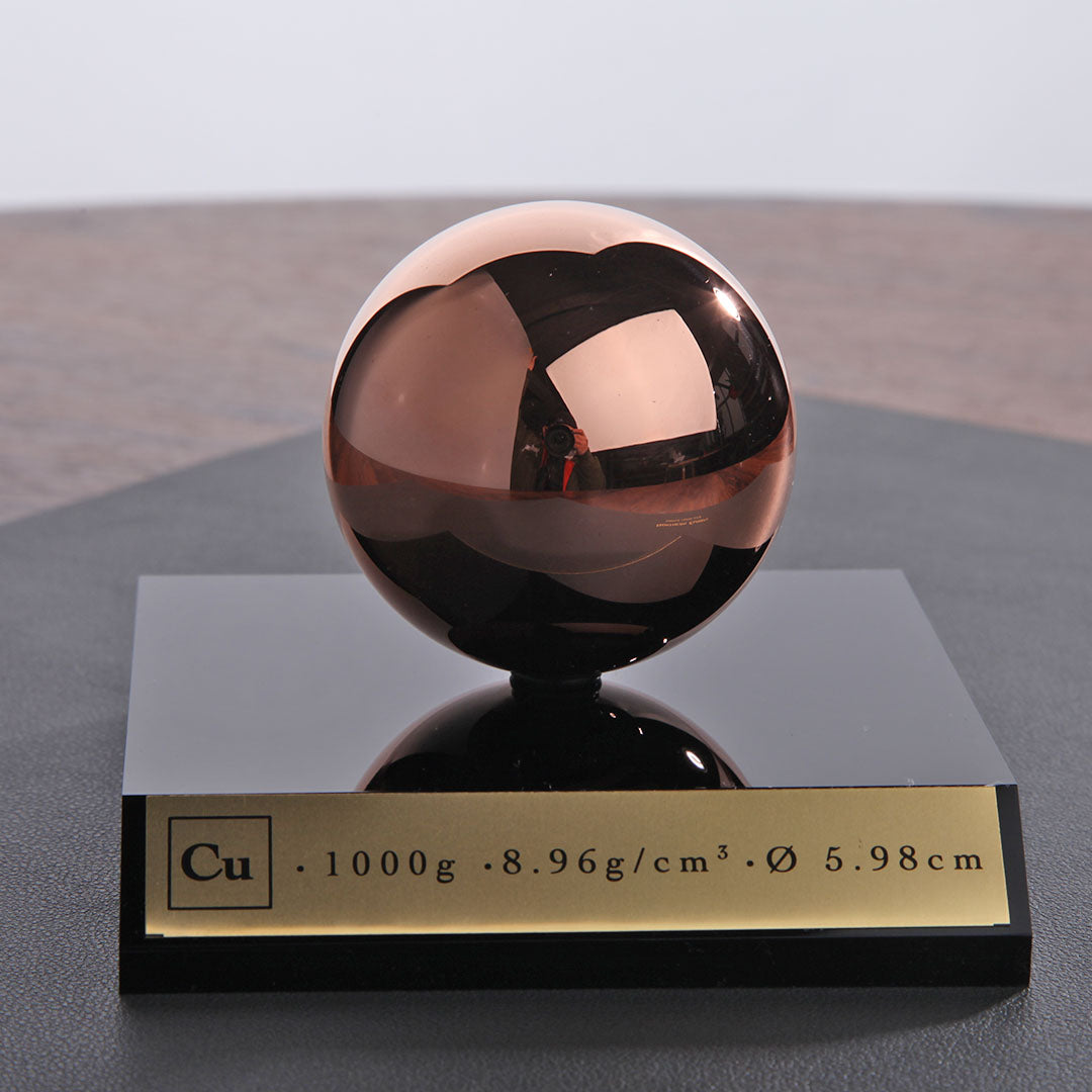 Trance Metals Solid Kilogram Copper Sphere - Kranite